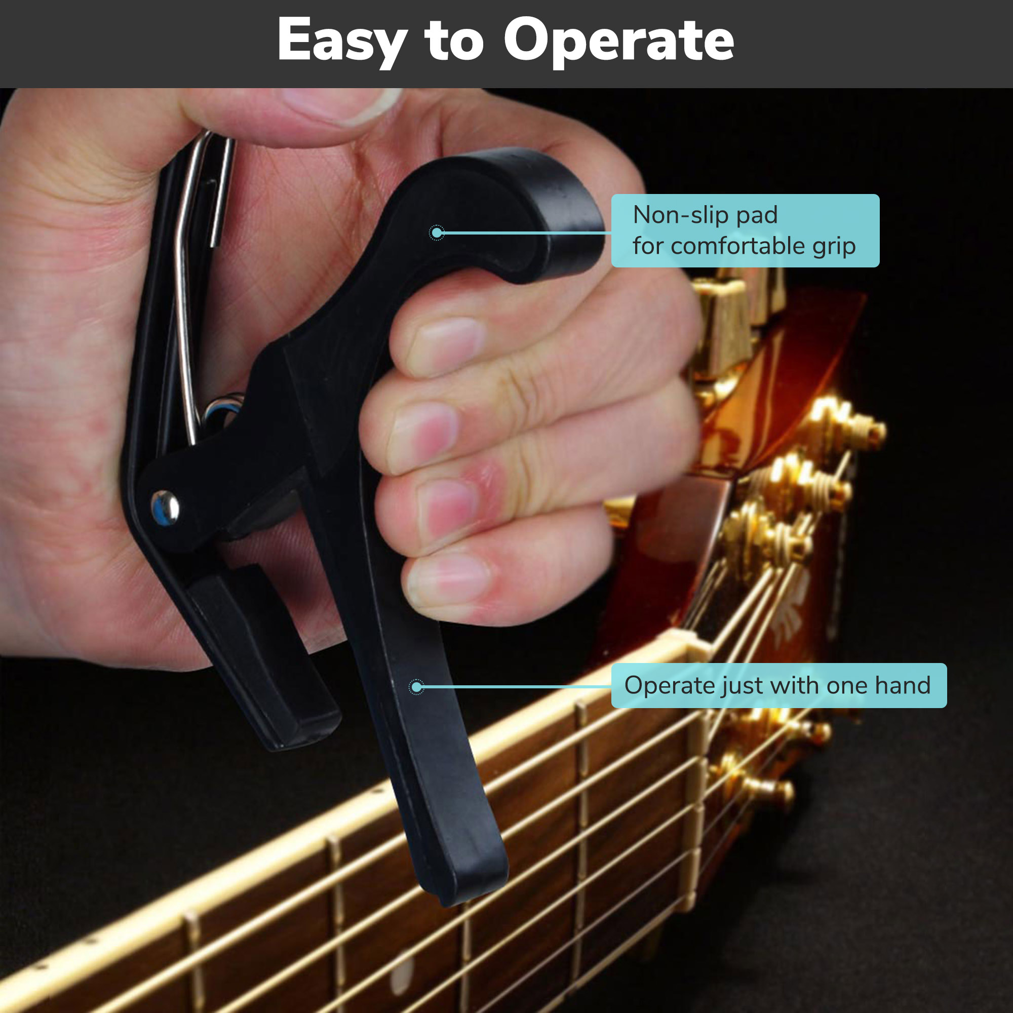Yescom Acoustic Guitar Case Hardshell with Lock Carrying Case and ...